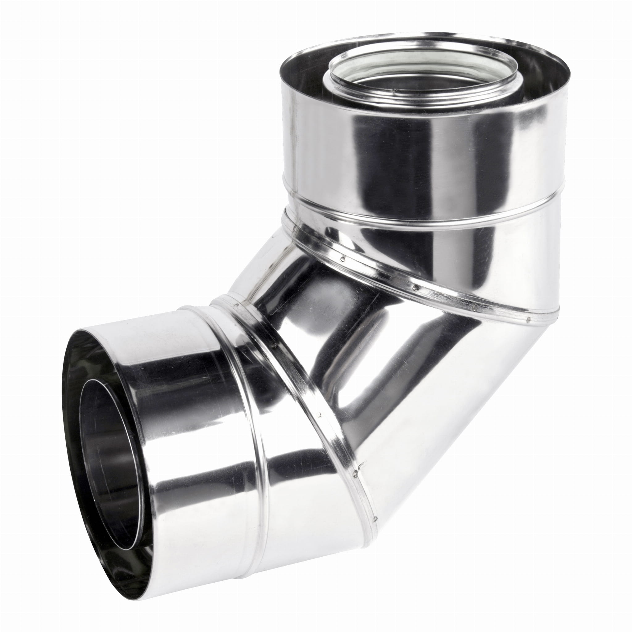 Kolano kominowe Turbo 90° fi 80/125 kwasoodporne Kolano 90° | Mikavent.pl