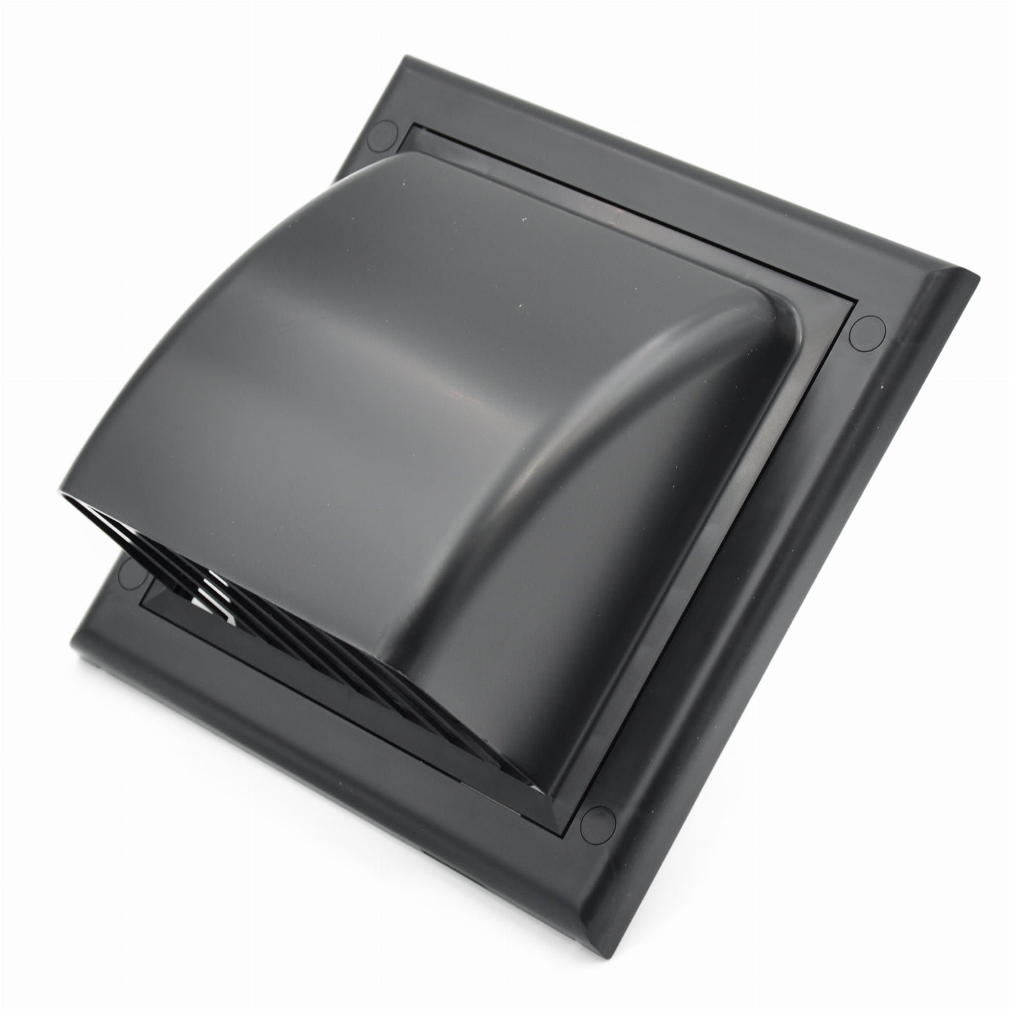 Kratka wentylacyjna z zaworem zwrotnym fi 100 czarny Zawór zwrotny elewacyjny | Mikavent.pl