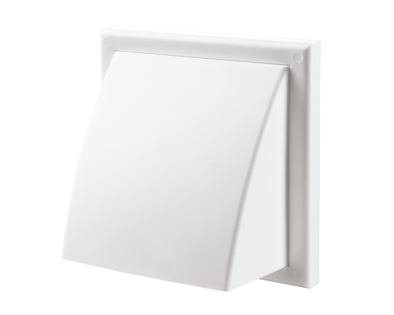 Kratka wywiewna z zaworem zwrotnym fi 100 biała WP Zawór zwrotny elewacyjny | Mikavent.pl