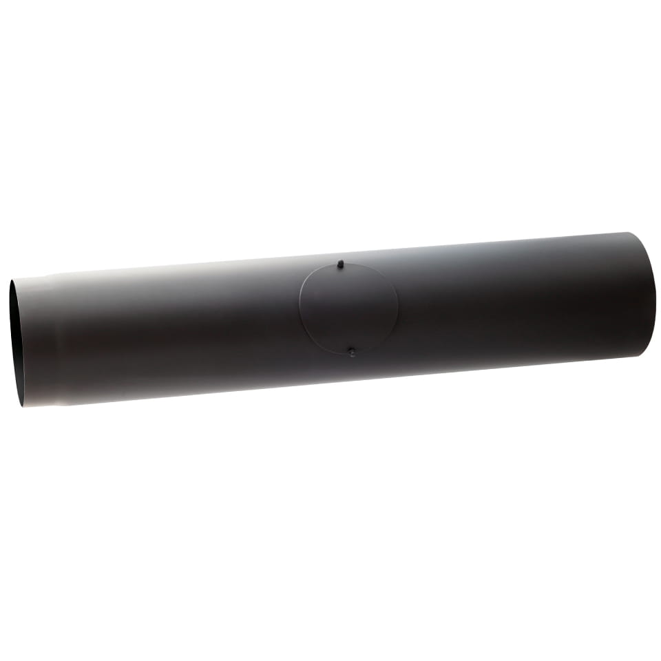 Rura spalinowa czarna z rewizją fi 250 1mb Darco SPK Rura prosta z rewizją 1 m | Mikavent.pl